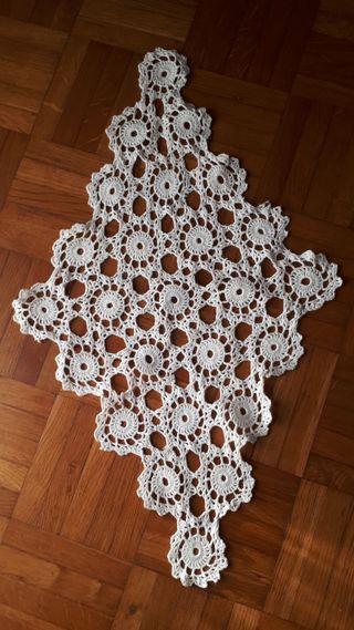 Centro tavola vintage fatto a mano cm.56x33