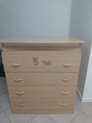 cassettiera con bagnetto bimbo