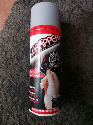 Vernice spray wrapper removibile grigio argento