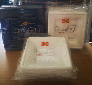 144 Piatti Quadro Plastica rigida - Fondi e Piani