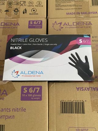 Guanti in nitrile neri 