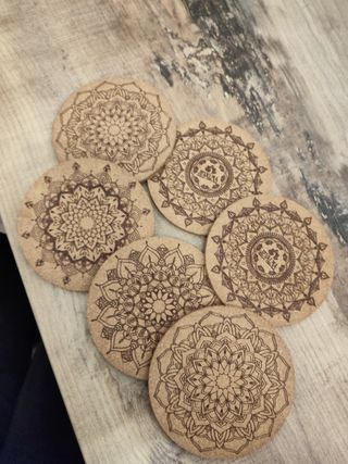 6 Sottobicchiere in sughero 