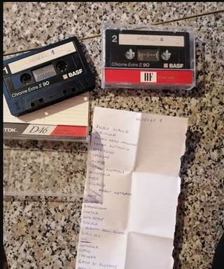 Cassette audio canto uccelli