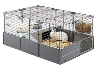 Gabbia modulabile per conigli in rete di metallo 
