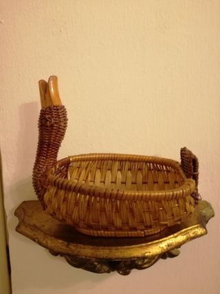 Cesto multiuso piccolo anatra vintage