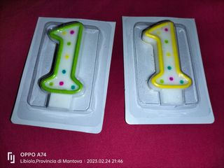 candele compleanno  varie 