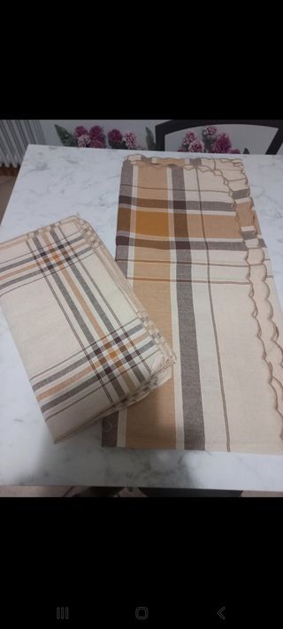 tovaglia da 12 + 12 tovaglioli Nuova 