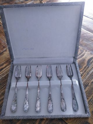 set forchette d'argento 