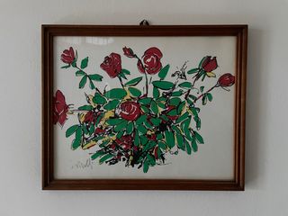 Quadro rose rosse "Italo Vivaldi"