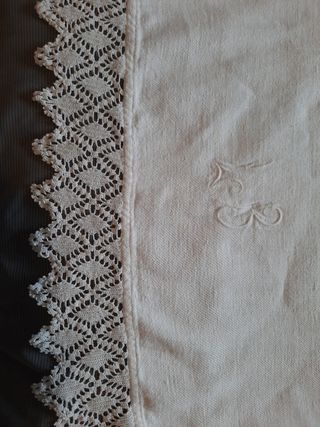 Asciugamano in lino vintage