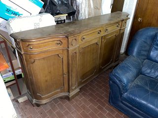 Mobile in noce basso e lungo cm.210X96x43