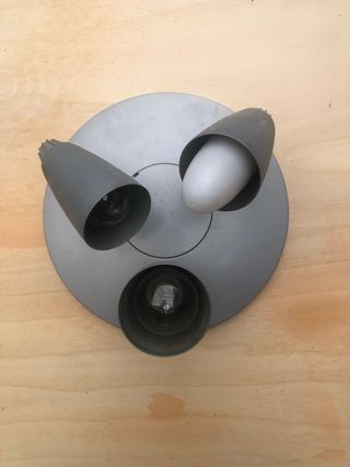 Lampadario con 3 faretti da soffitto e/o parete