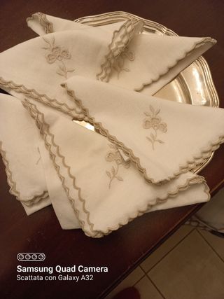 5 tovaglioli ricamati
