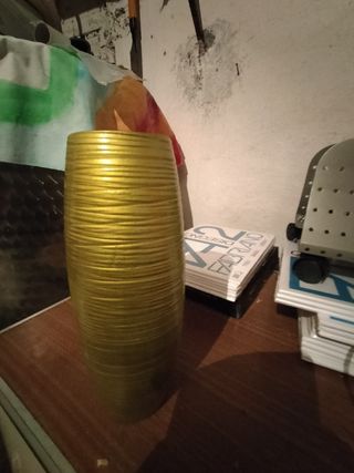 vaso colorato in vetro