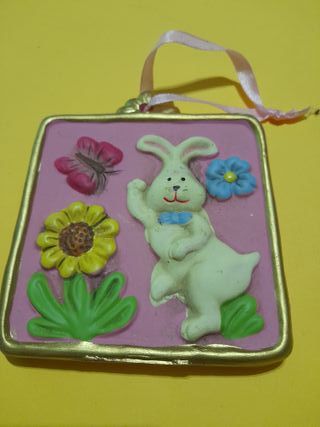 decorazioni Pasqua in ceramica 9x9