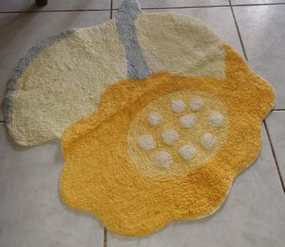 tappetto  bagno antiscivolo  giallo