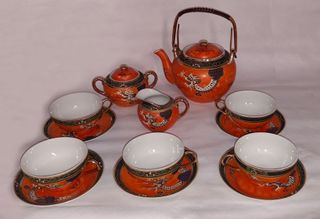 Servizio da thè in fine porcellana cinese