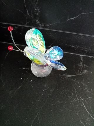 delicata farfalla in cristallo 