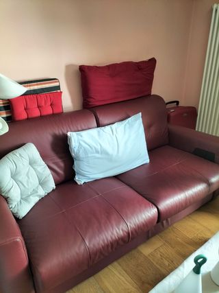 Divano letto matrimoniale in pelle Shateau d'Ax 