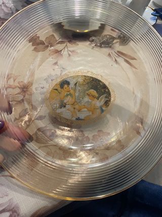 Piatto decoro angeli