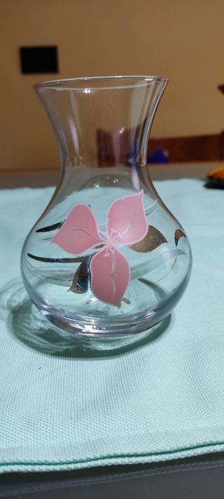 vaso vintage dipinto a mano