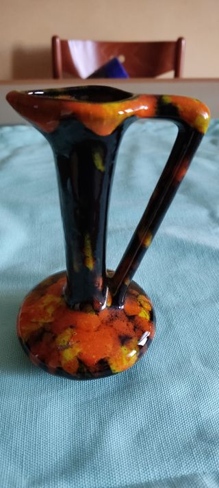 vaso vintage in ceramica multicolore