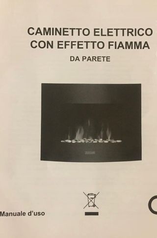 Caminetto elettrico da parete