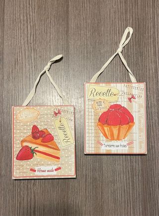 Set di due quadretti decorativi