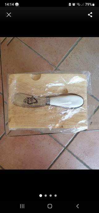 Spelmino con tavoletta di legno Tognana