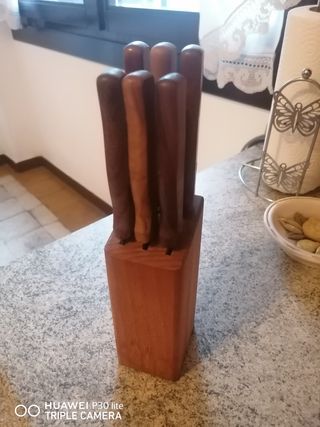 6 coltelli in acciaio inix