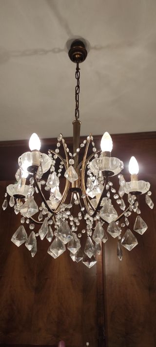 vintage lampadario a gocce 