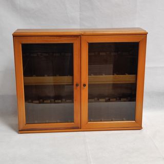 Bacheca porta 20 pipe in legno con doppia anta
