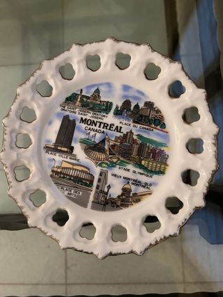 Vassoio piccolo con stampa Montreal 