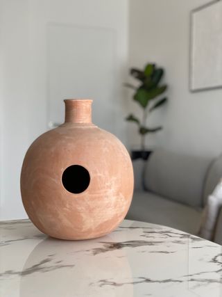 Udu drum fatto a mano in terracotta
