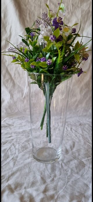 vaso trasparente/ vase transparent / jarron trasnp