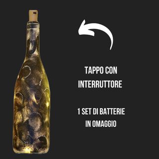 Lampada in Bottiglia Vaso Portafiori Pezzo Unico