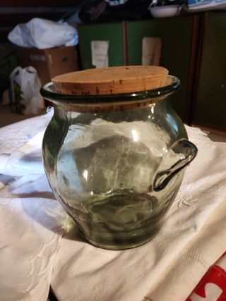 Arbanella Vintage panciuta in vetro pesante