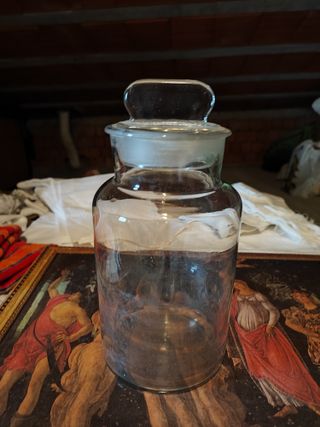 Antico vaso Farmacia / Drogheria - Vintage vetro 