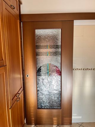 Porta scorrevole in vetro di Murano 