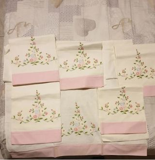 Teli in cotone ricamati Vintage