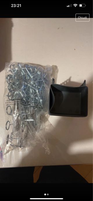 Set ganci per pannello forato