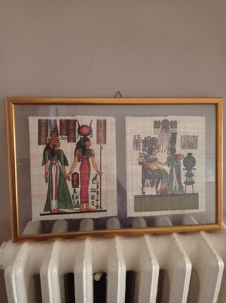 Quadro con papiro egiziano 