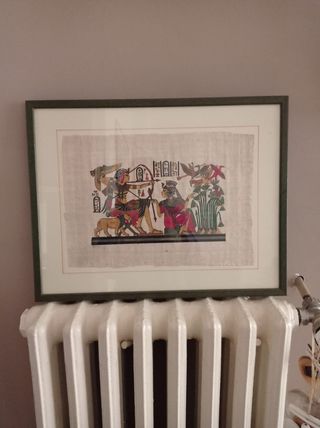 Quadro con papiro egiziano