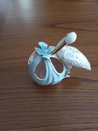 Cicogna con sacco azzurro