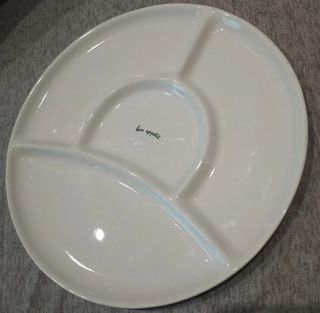 Piatto da antipasto porcellana bianca francese rev