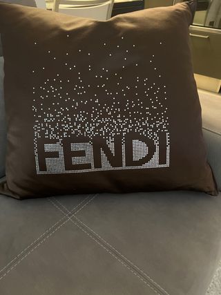 Cuscino Fendi Swarovski e seta
