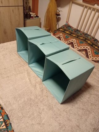 3 scatole organizzative per armadio Ikea