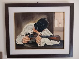 Quadro ad olio con cornice   20euro 