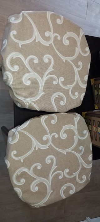 2 cuscini per sedie tonde con molla 