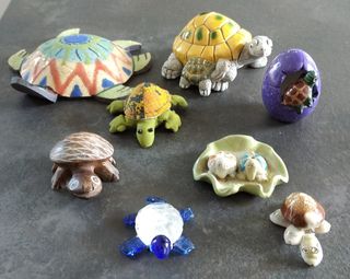 Set (4): 8 pezzi Tartaruga oggettistica d'arredo